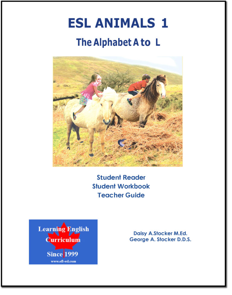 Alphabet Animals - ESL picture book for children