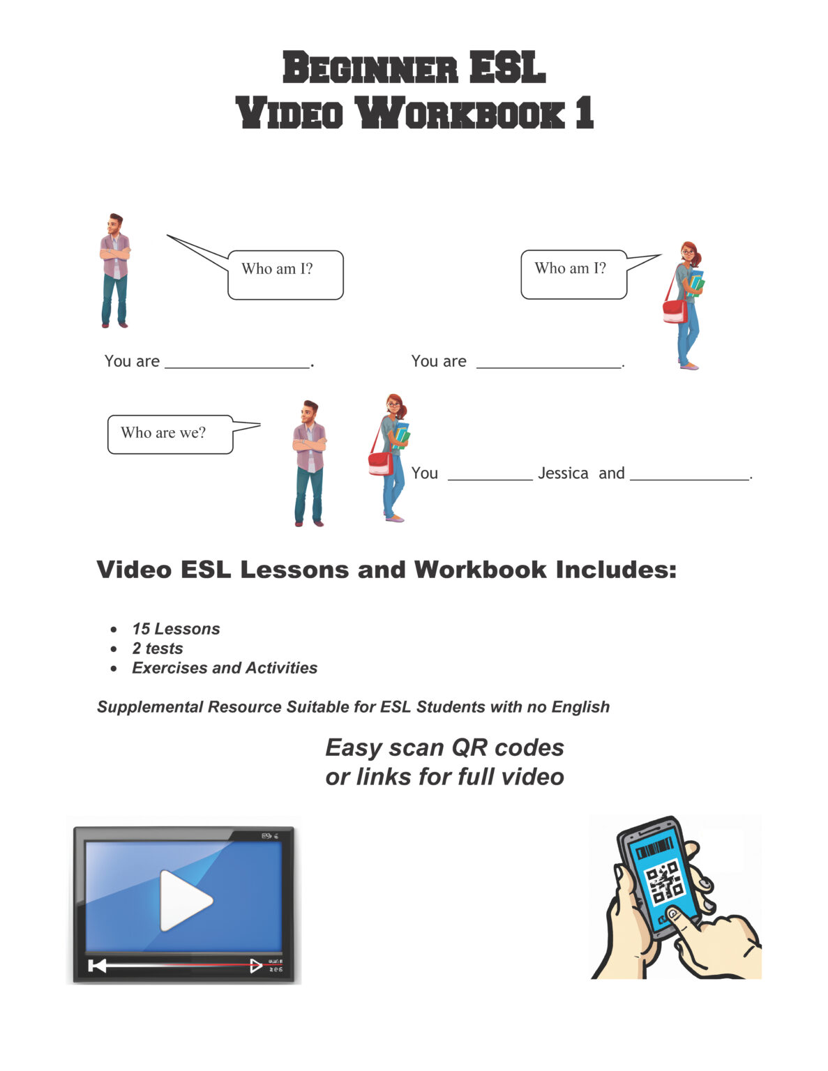 Beginners ESL Video Workbooks