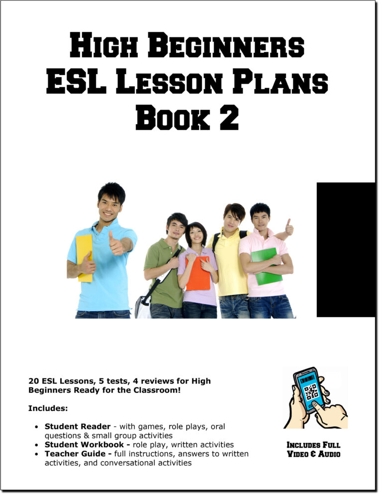 High Beginner ESL Lesson Plans – Book 1 – Learning English Curriculum